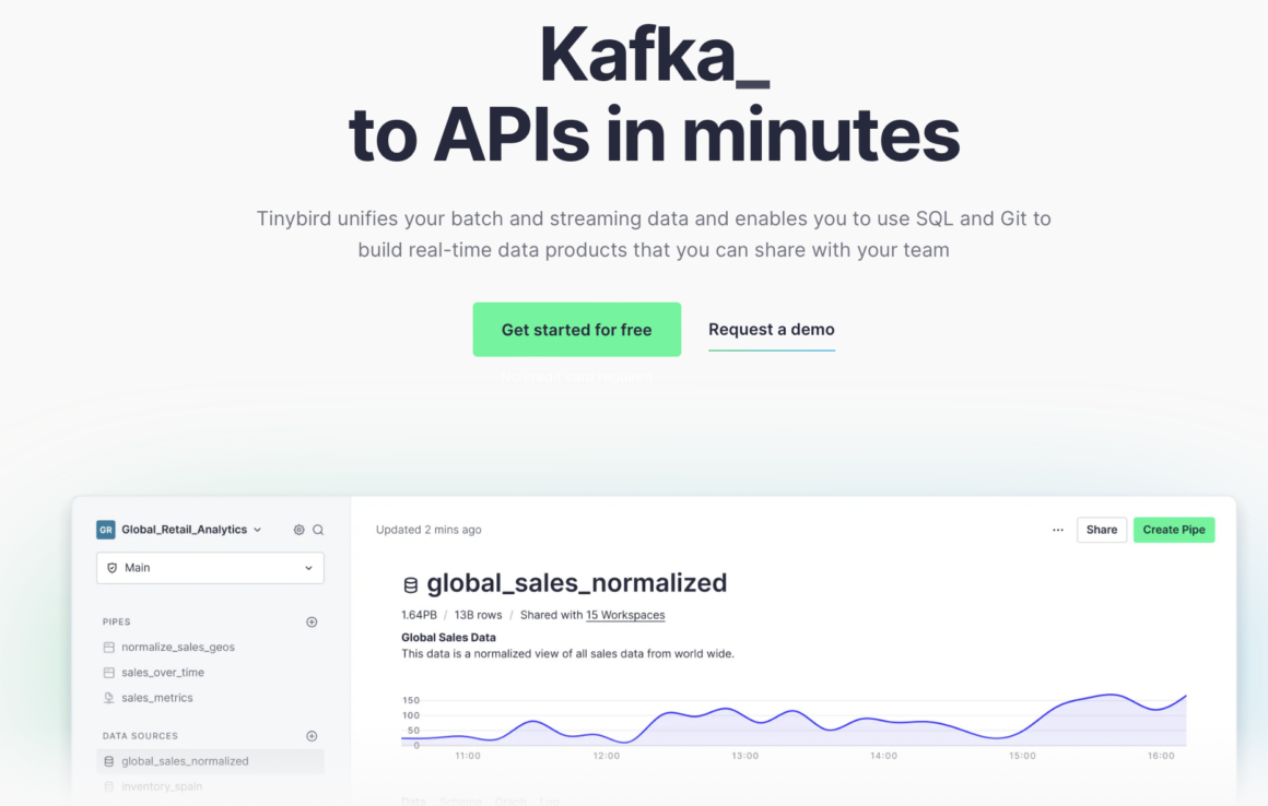 Apache Kafka and Tinybird (ClickHouse) for Streaming Analytics HTTP APIs - Kai Waehner